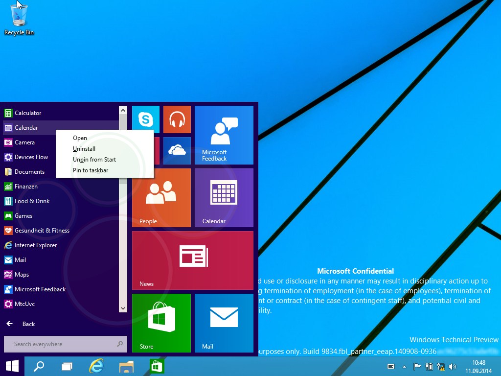 Leaked Windows 9 screenshots clearly show new Start menu and more ...