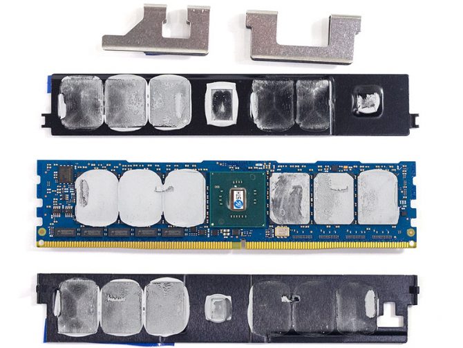 Website shows internals of Intel Optane DC Persistent Memory Modules ...