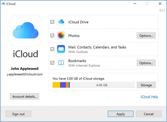 iCloud for Windows offering free download on Windows 10, allows you to ...