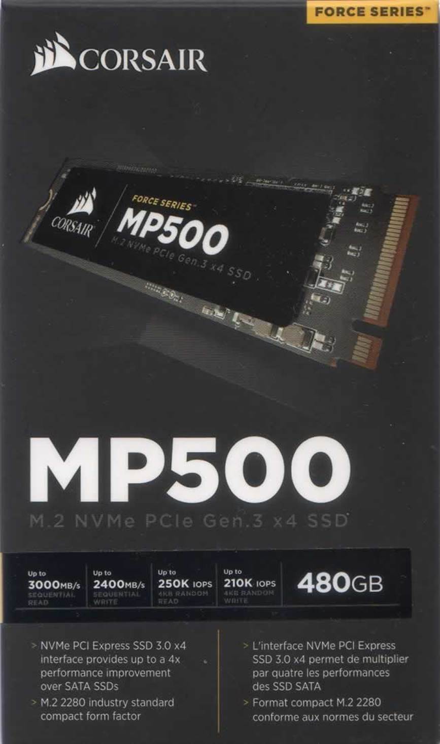 Corsair Force MP500 NVMe SSD review | Myce Blog