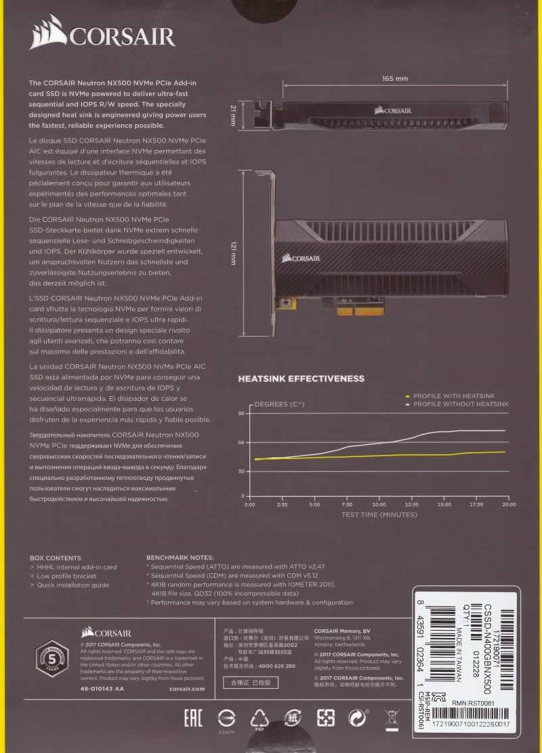 Corsair Neutron NX500 NVMe SSD review | Myce Blog